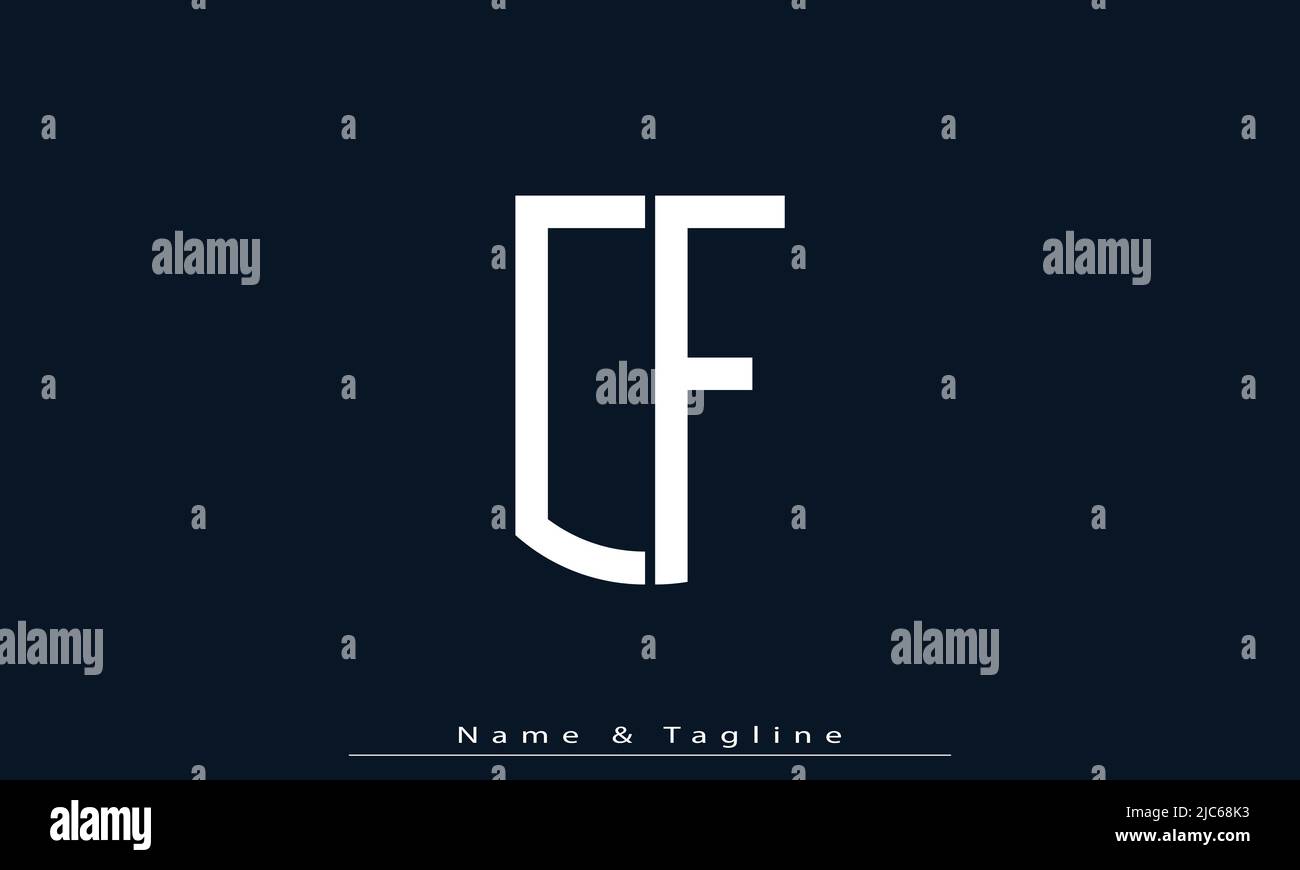 Alphabet letters Initials Monogram logo CF , FC Stock Vector Image ...