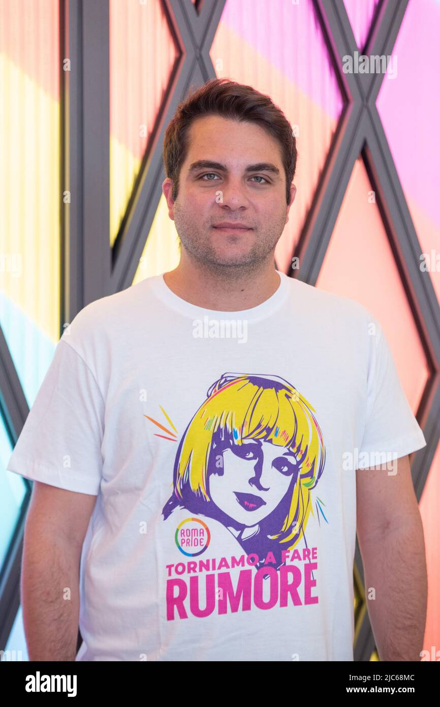 June 10, 2022, Rome, Italy: Rome Pride 2022 spokesperson Mario ...