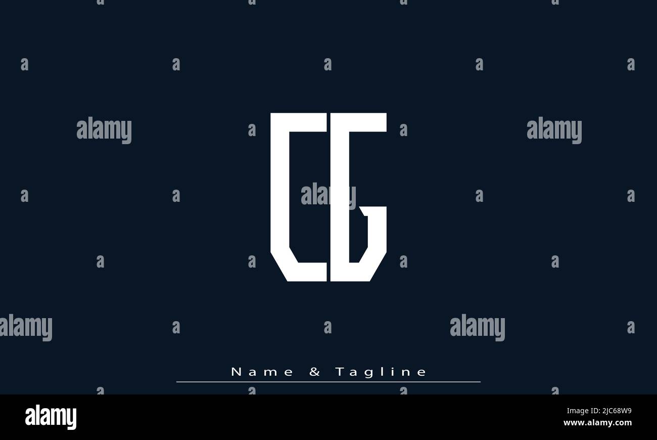Alphabet letters Initials Monogram logo CG , GC Stock Vector Image ...