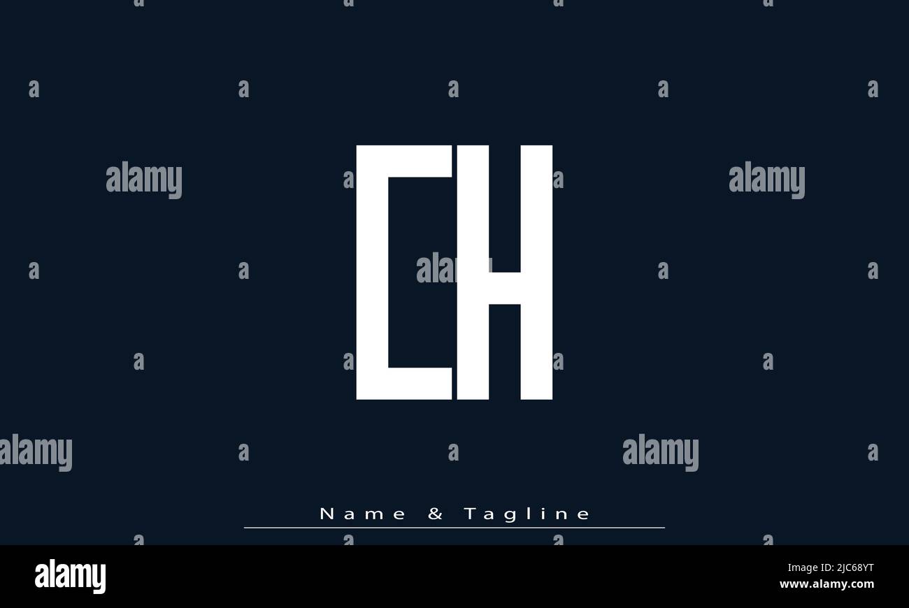 Alphabet letters Initials Monogram logo CH , HC Stock Vector Image ...