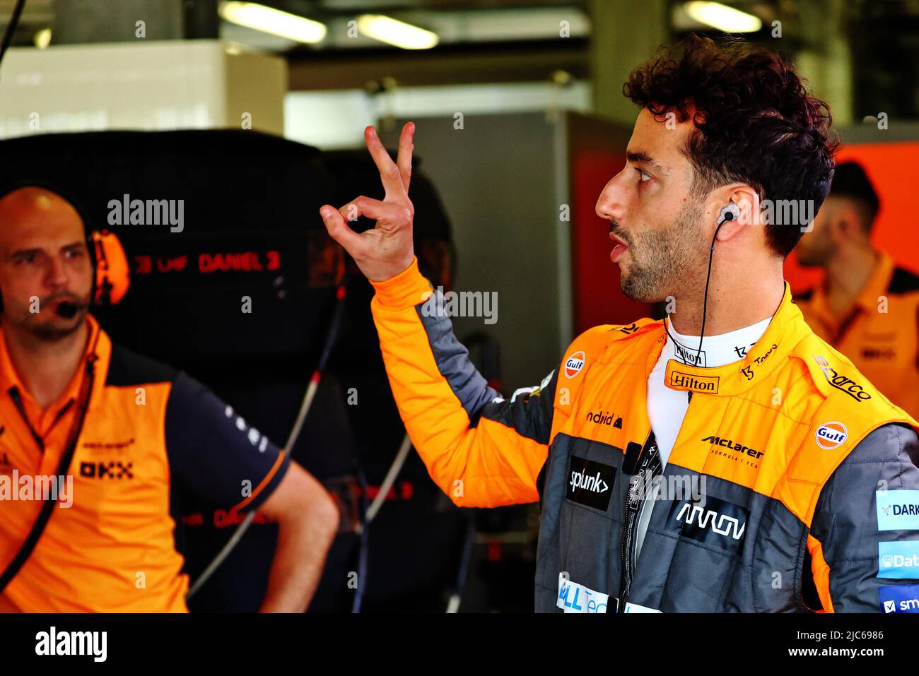 Baku, Azerbaijan. 10th June, 2022. Daniel Ricciardo (AUS) McLaren. 10. ...