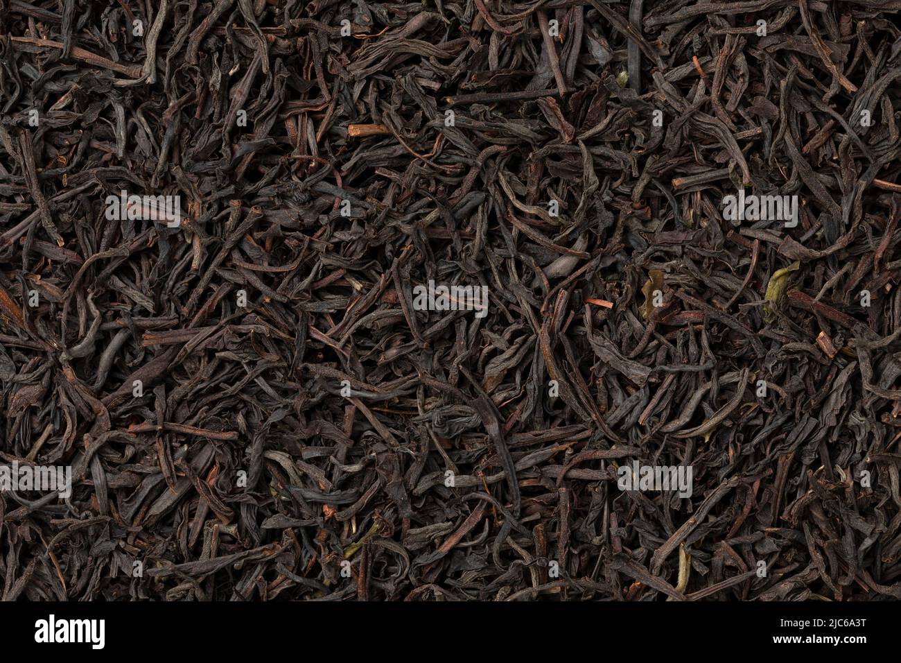 Dried Ceylon blend tea leaves full frame close up as background Stock ...