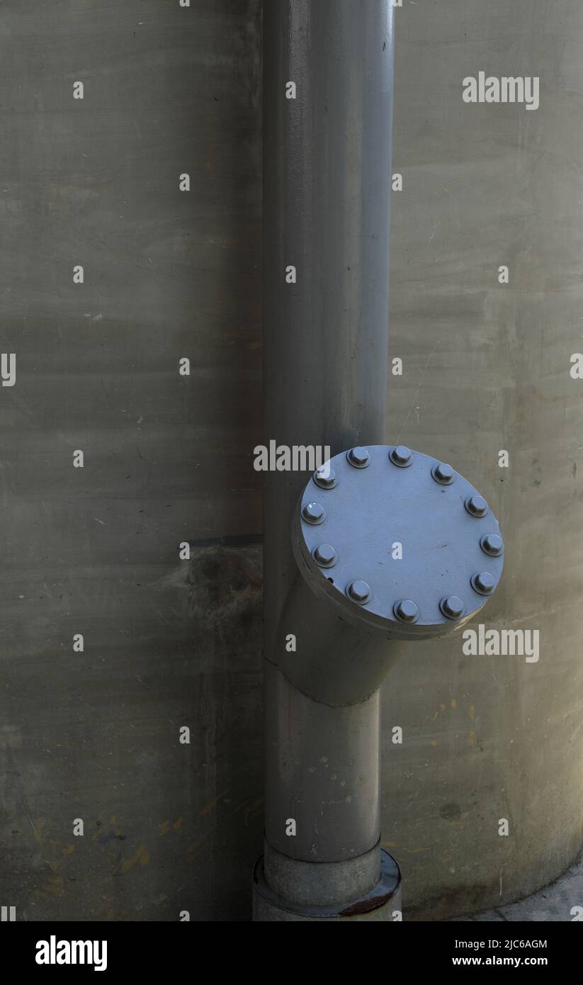 Drainage pipes, pipe with label "RL" with direction for rain line to ...