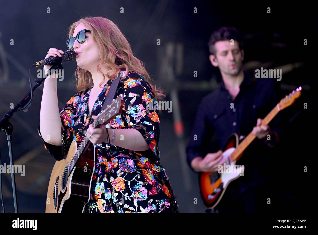 Berlin, Germany. 10th June, 2022. British singer Freya Ridings takes ...