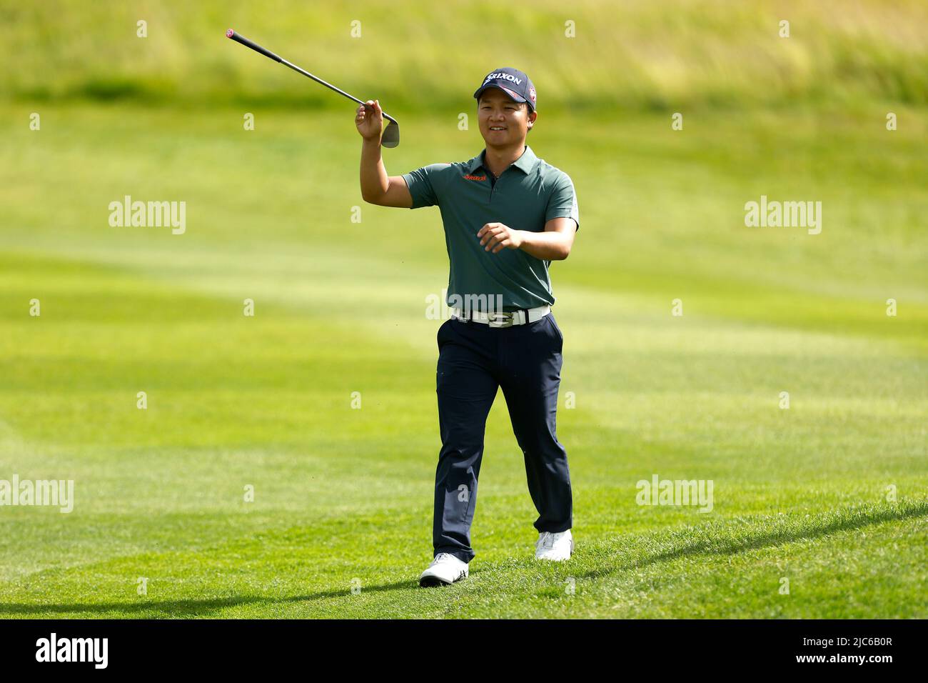 Jinichiro Kozuma on the 13th hole during day two of the LIV Golf ...