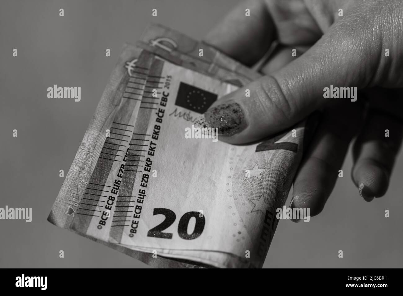 Money euro coins and banknotes Stock Photo - Alamy