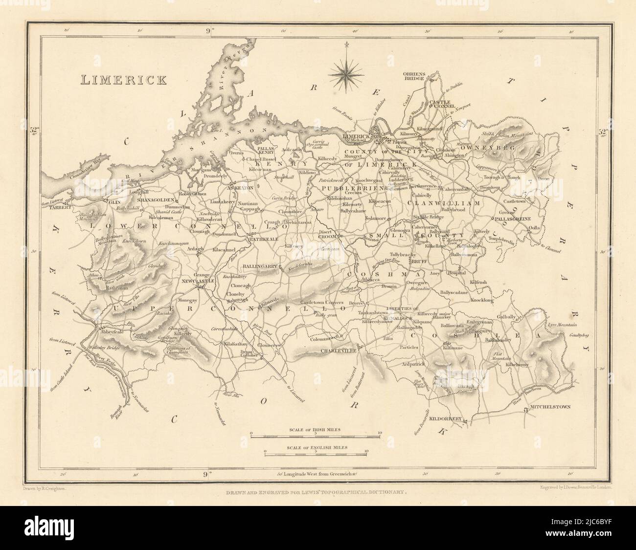 Limerick map hi-res stock photography and images - Alamy