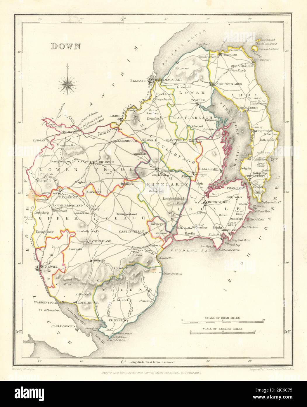 Creighton county down map hi-res stock photography and images - Alamy
