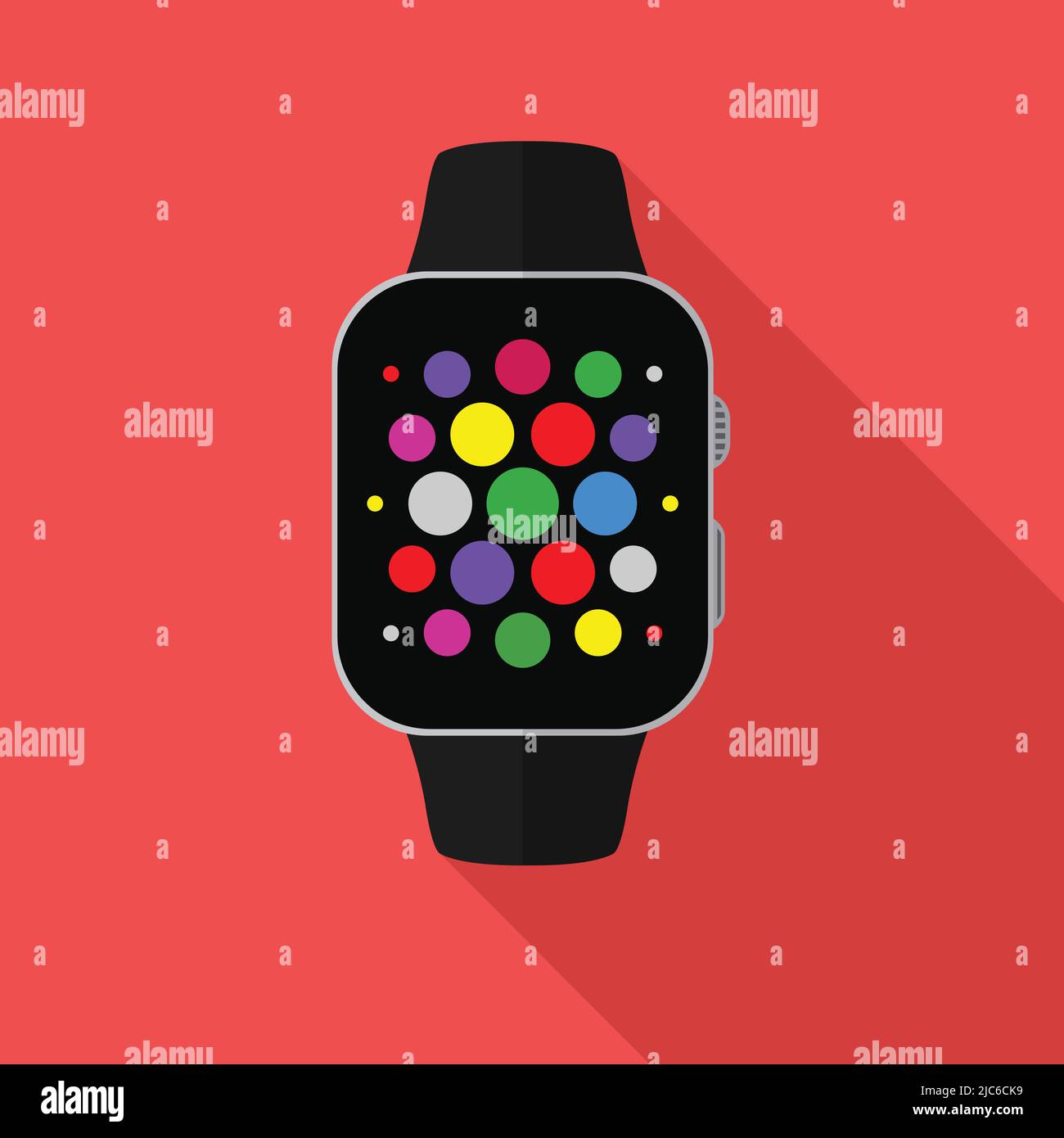 Smartwatch stainless Stock Vector Images - Alamy