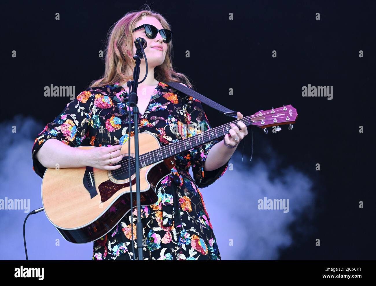 Berlin, Germany. 10th June, 2022. British singer Freya Ridings takes ...