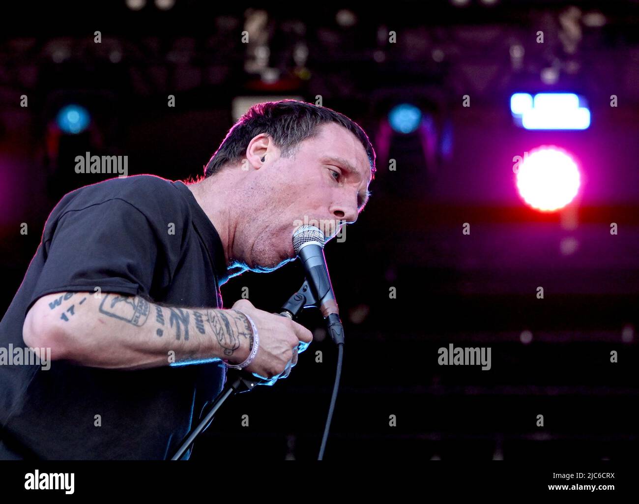 Berlin, Germany. 10th June, 2022. Jason Williamson singer of the ...