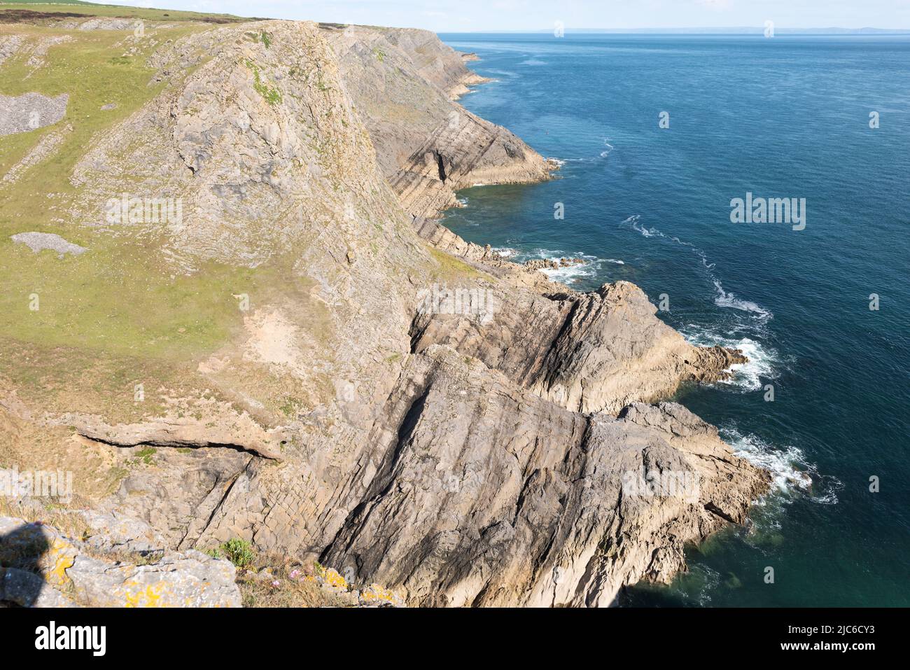 South Gower Cliffs, Wales, UK Stock Photo - Alamy