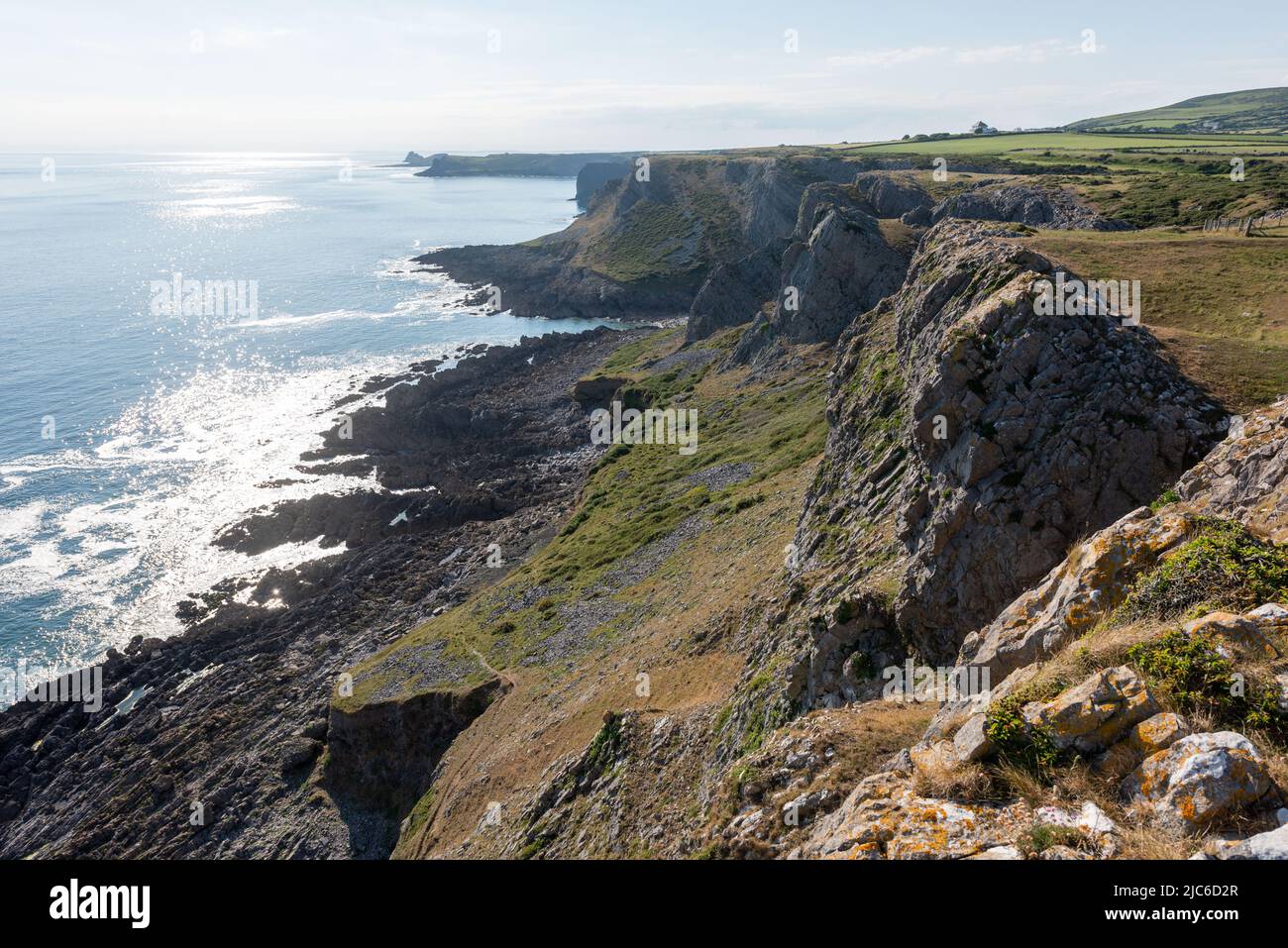 South Gower Cliffs, Wales, UK Stock Photo - Alamy