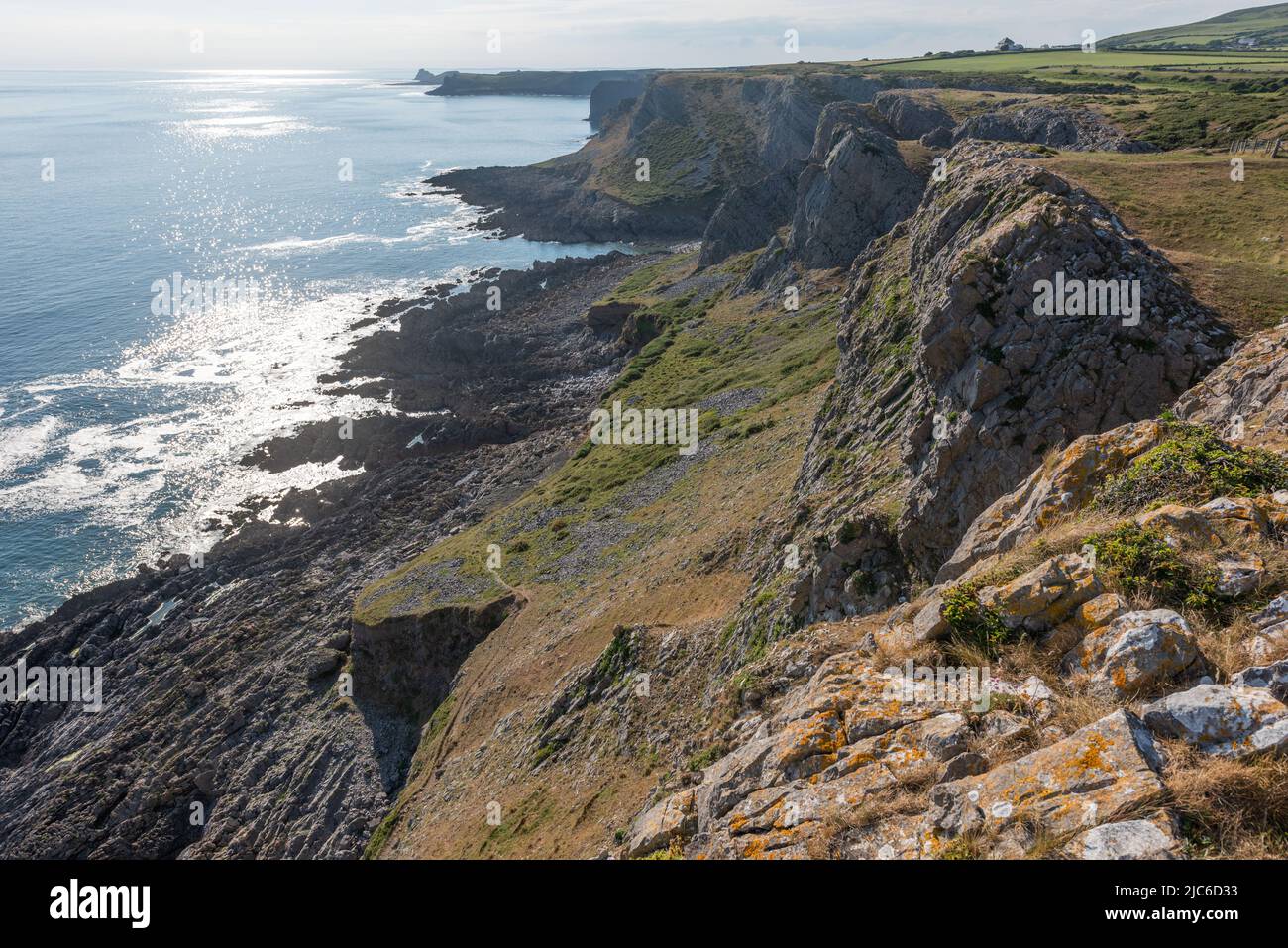 South Gower Cliffs, Wales, UK Stock Photo - Alamy