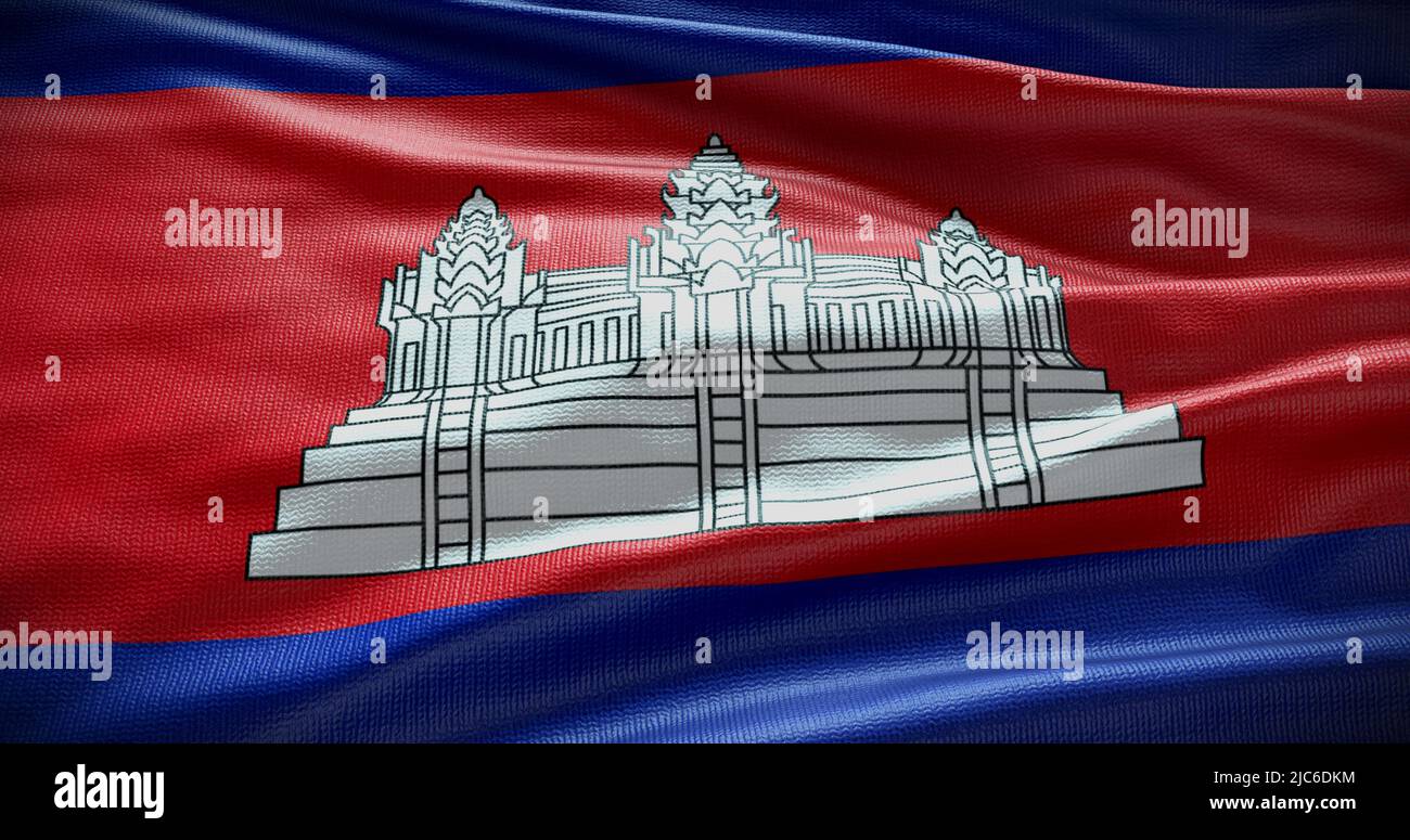 Cambodia national flag background illustration. Symbol of country Stock ...