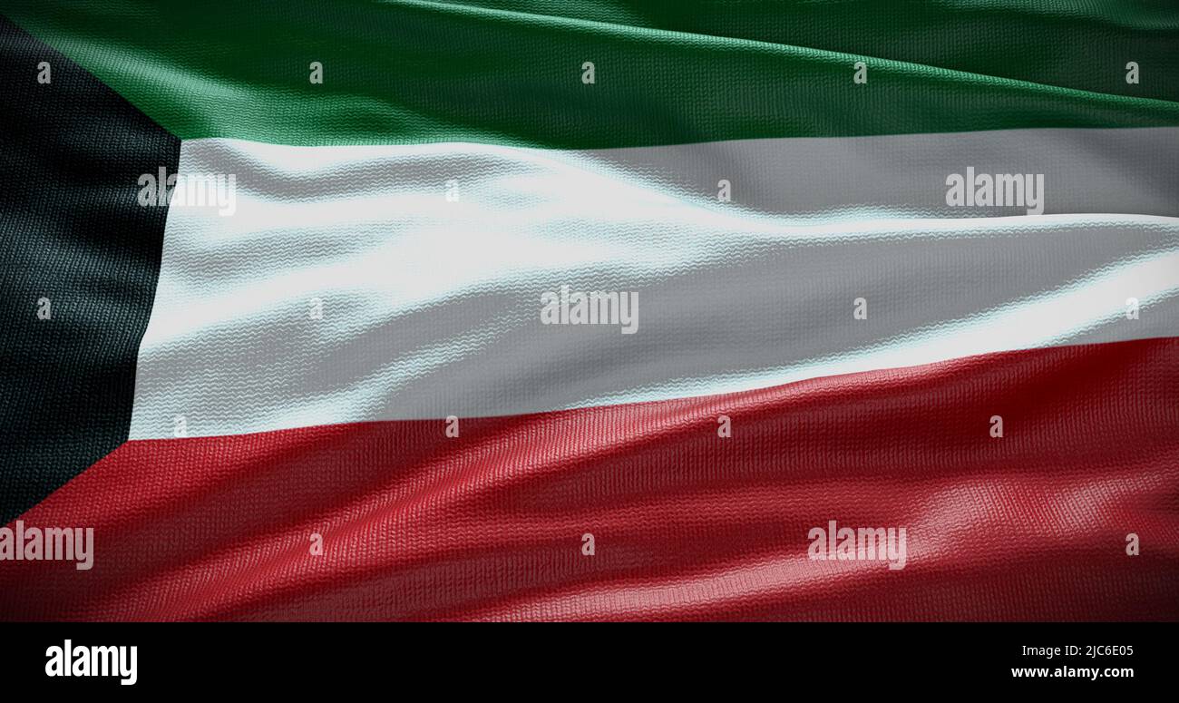 Kuwait national flag background illustration. Symbol of country Stock ...