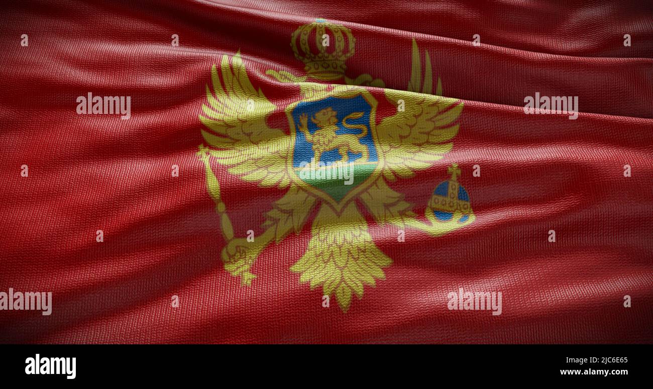 Montenegro national flag background illustration. Symbol of country ...