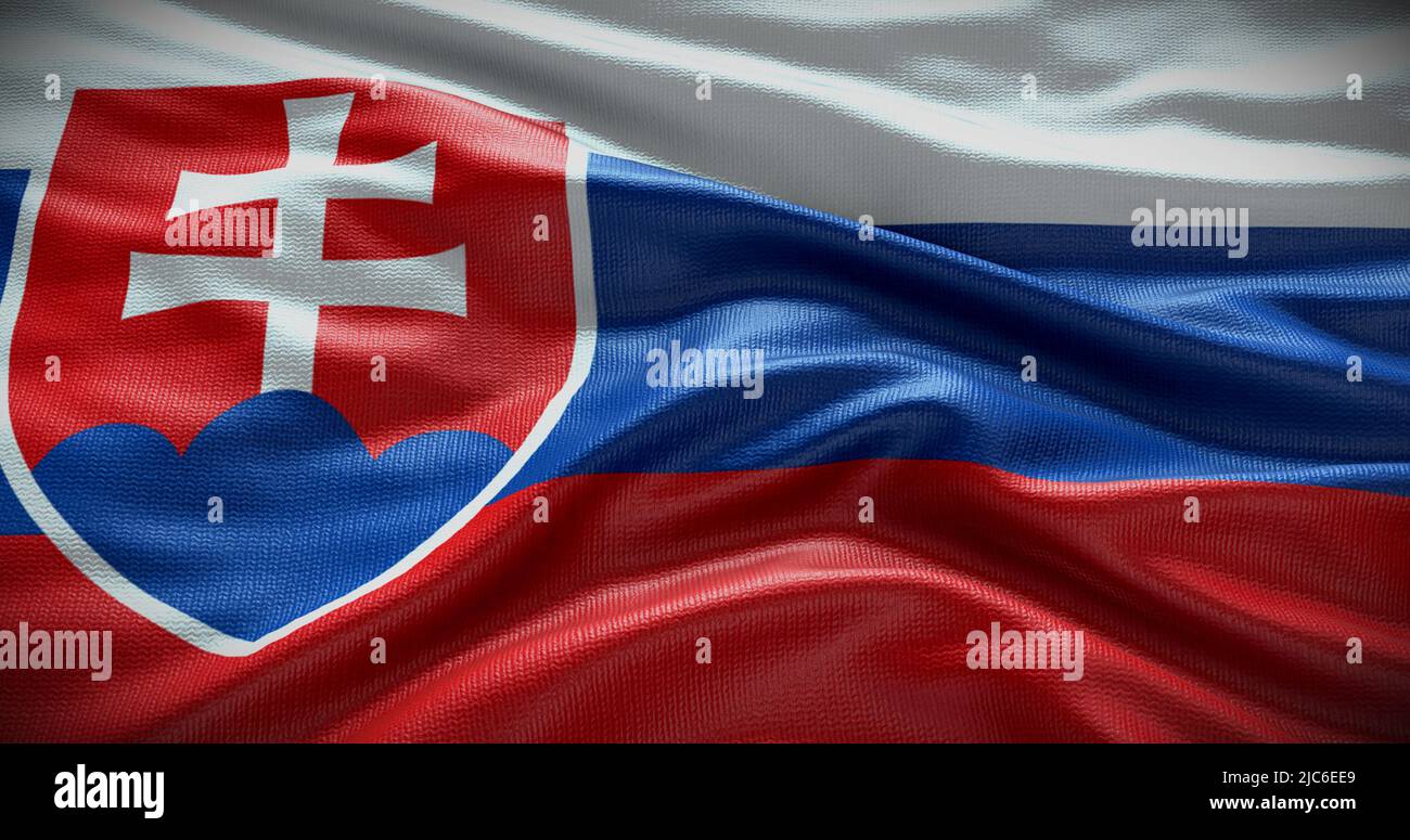 Slovakia national flag background illustration. Symbol of country Stock ...