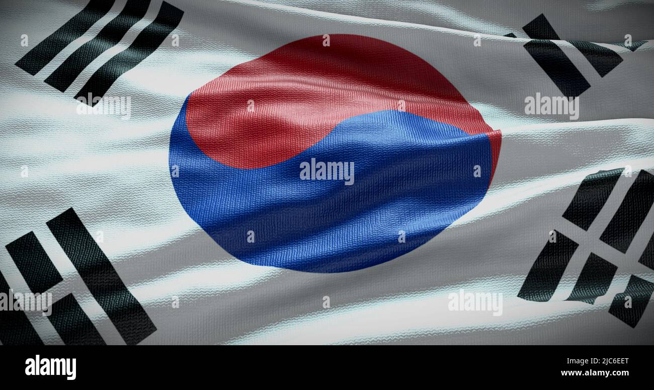 South Korea national flag background illustration. Symbol of country ...