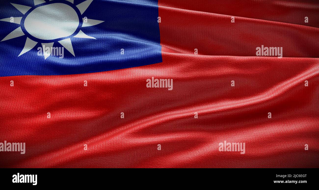 Taiwan national flag background illustration. Symbol of country Stock ...