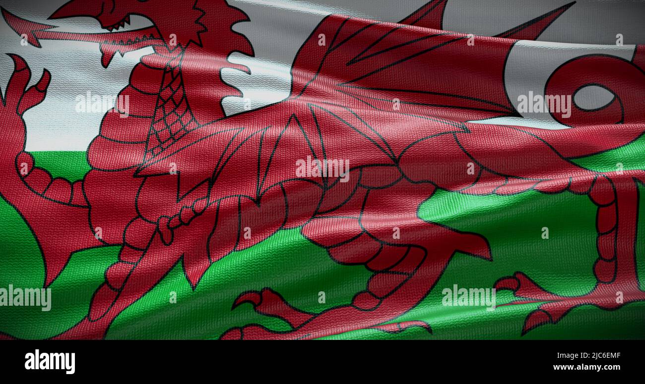 Wales national flag background illustration. Symbol of country Stock ...