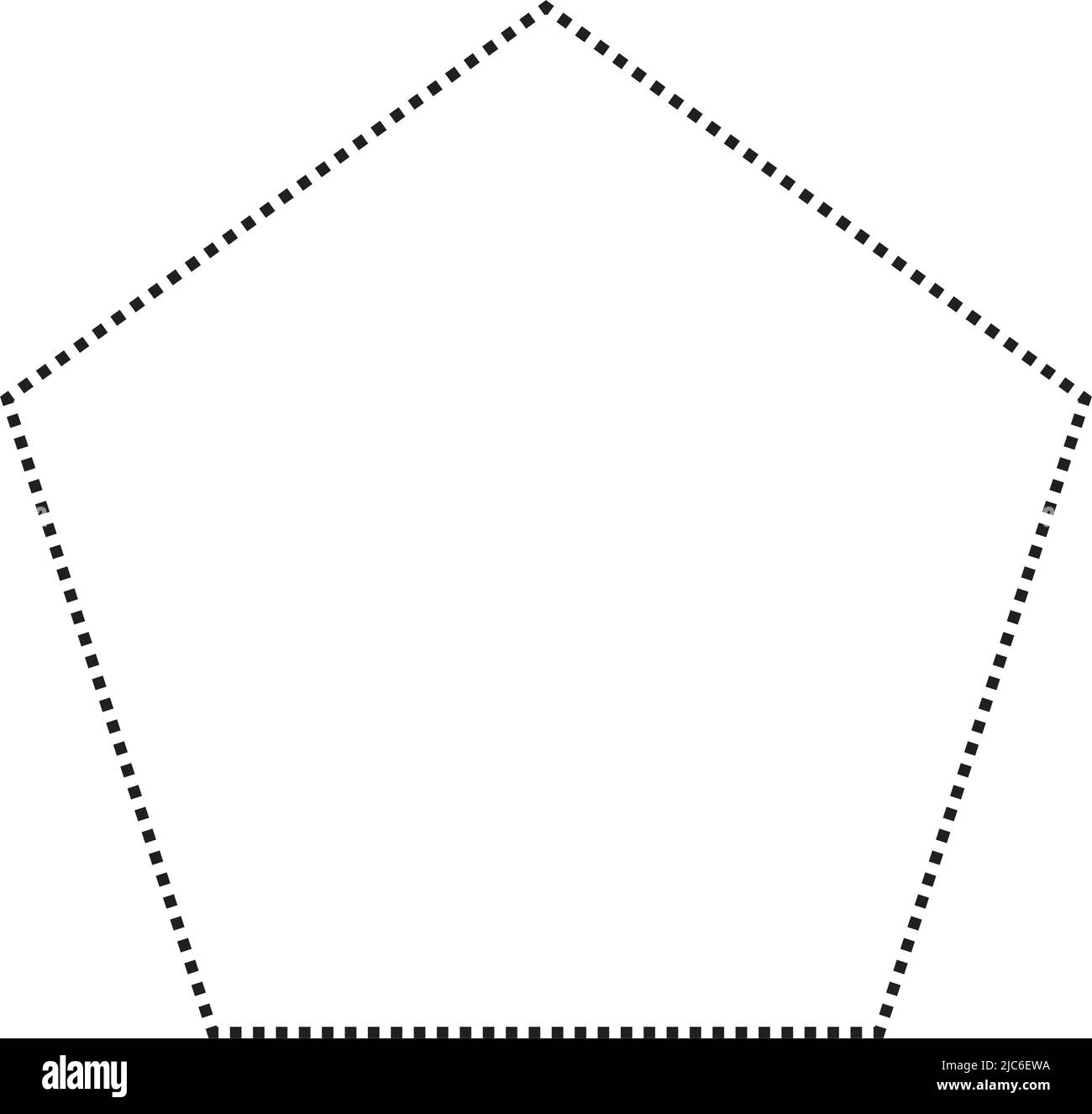 Dotted pentagon shape hi-res stock photography and images - Alamy