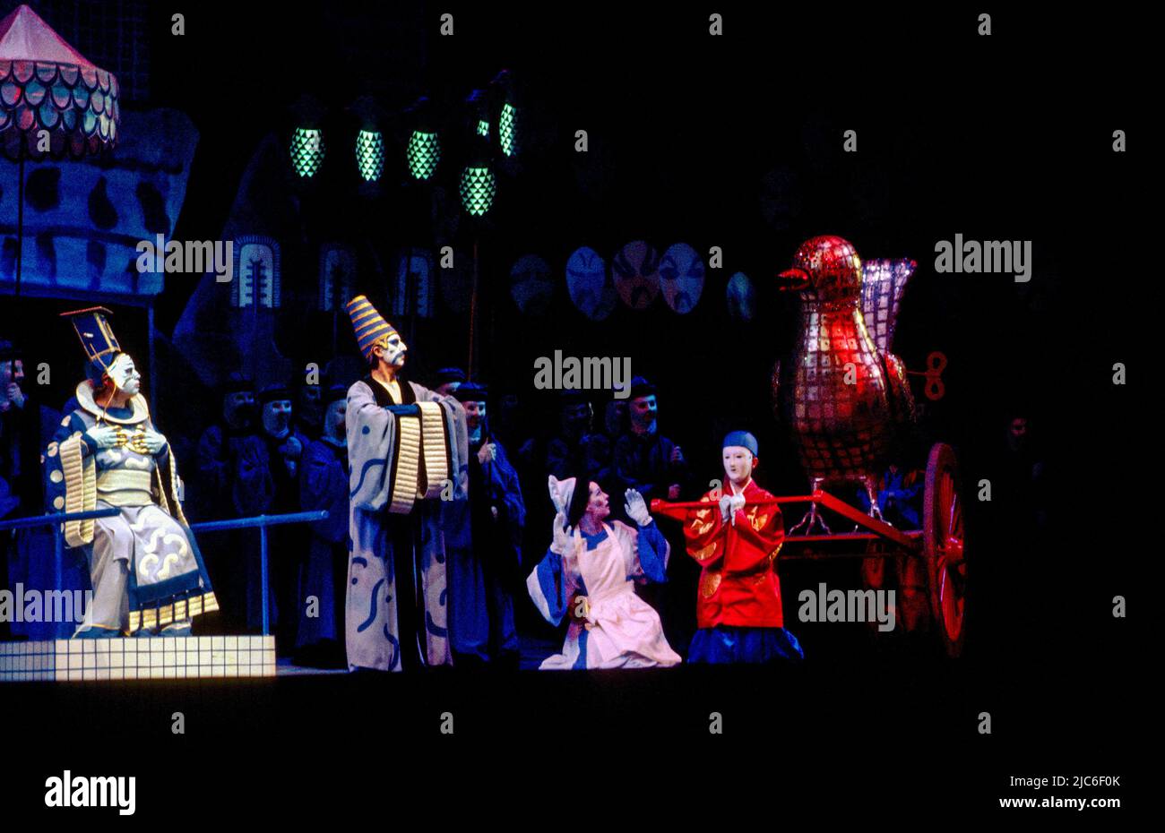 from left: David Wilson-Johnson (Emperor of China), Richard Van Allen ...