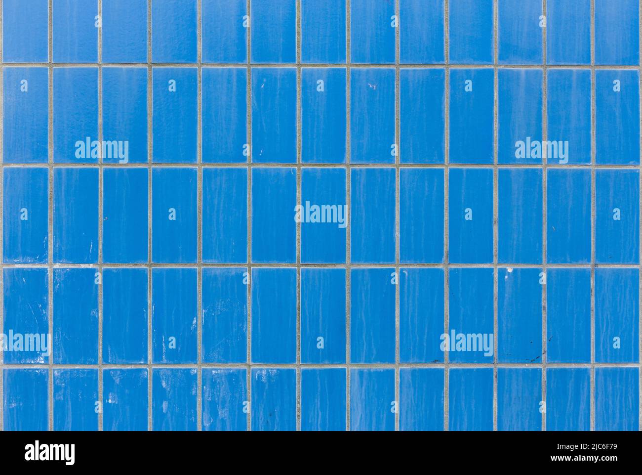 Dirty blue ceramic tile wall texture, outdoor background Stock Photo ...