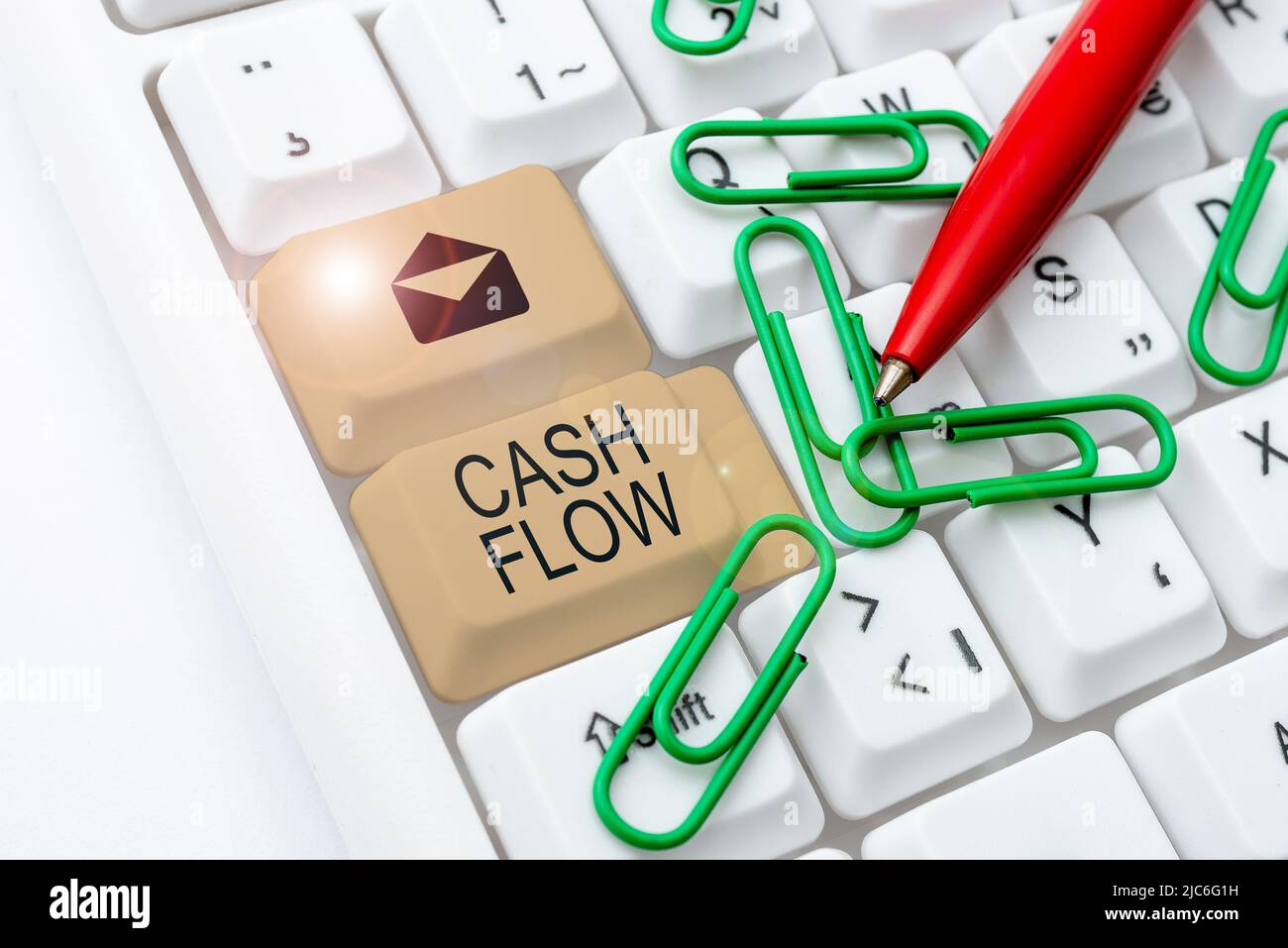 Text caption presenting Cash Flow. Word Written on Movement of the ...