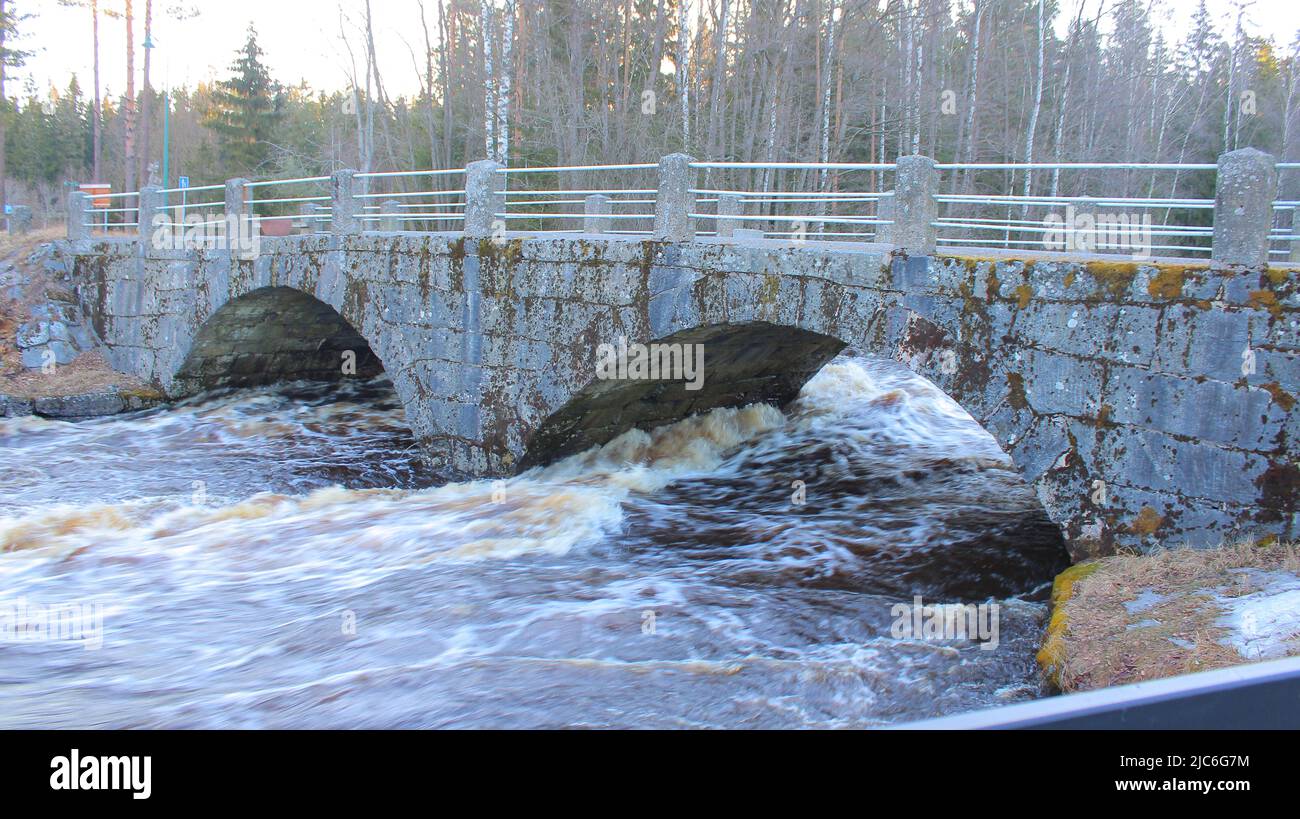 Lankosken kivisilta, Merikarvia Stock Photo - Alamy