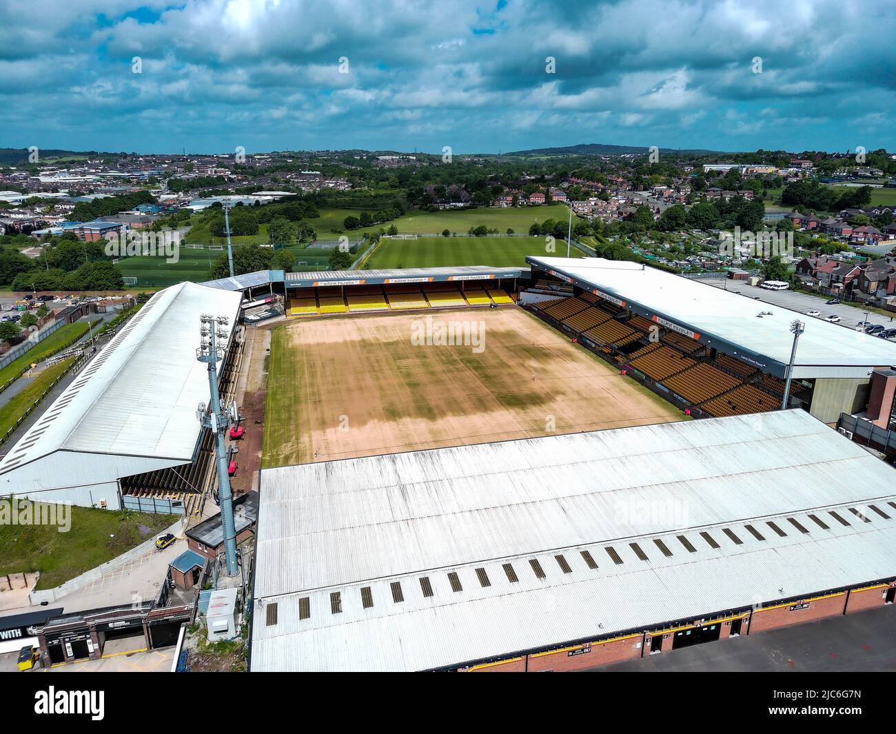 Vale park stadium aerial hi-res stock photography and images - Alamy