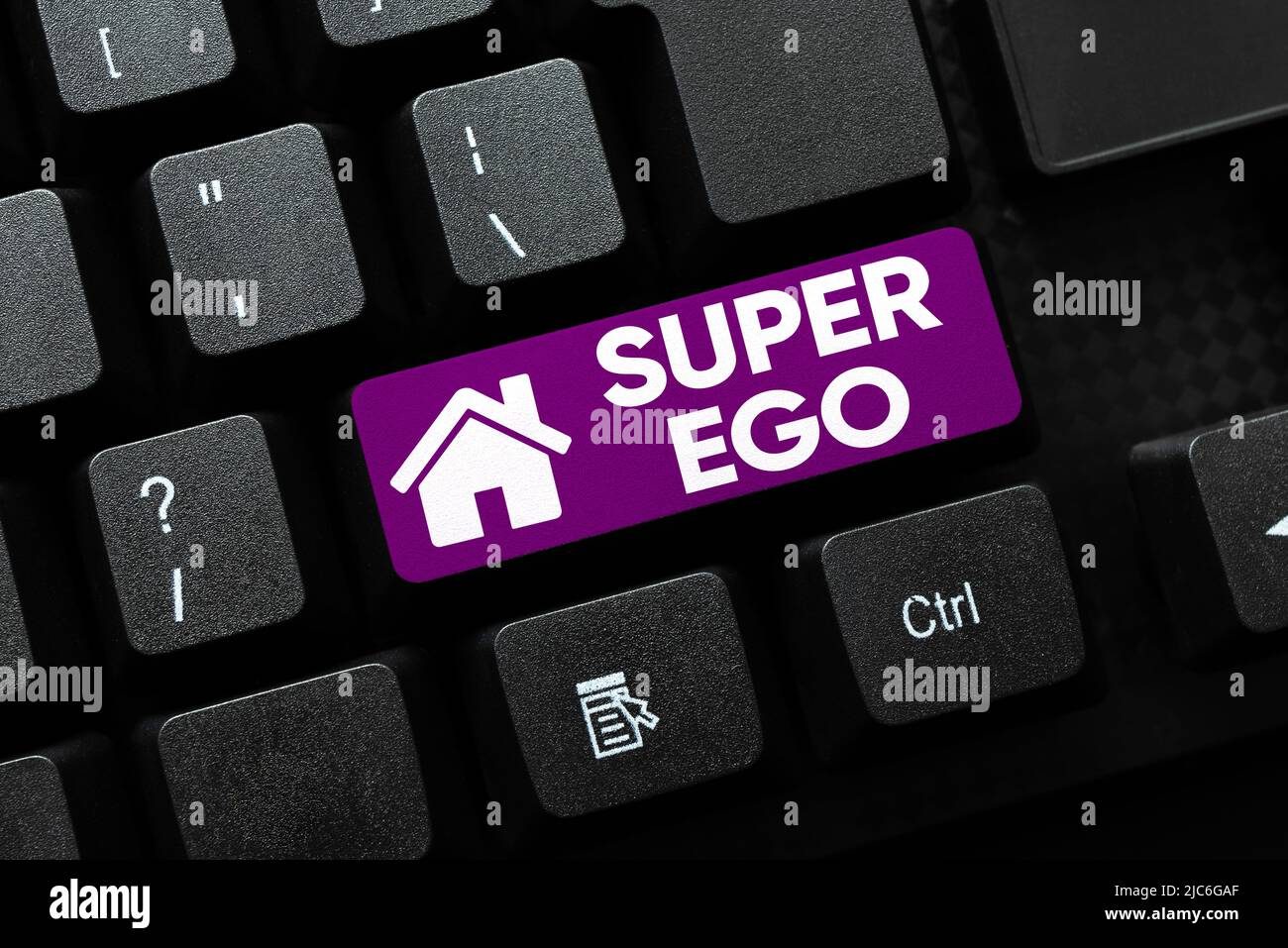 Sign displaying Super Ego. Internet Concept The I or self of any person ...