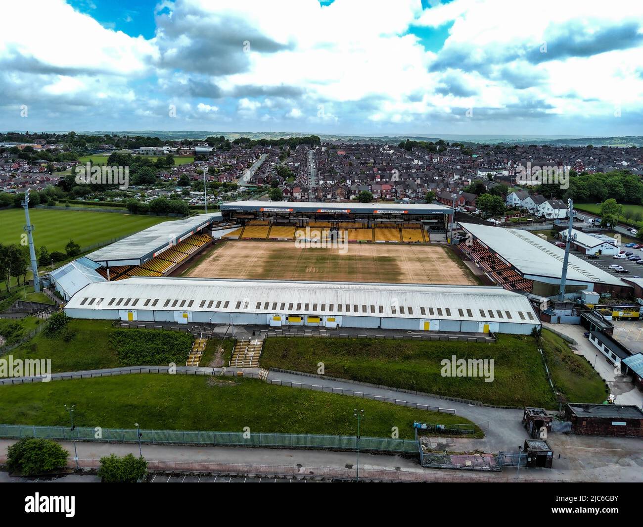 Off Season Vale Park, Port Vale Football Club Aerial Image Update ...