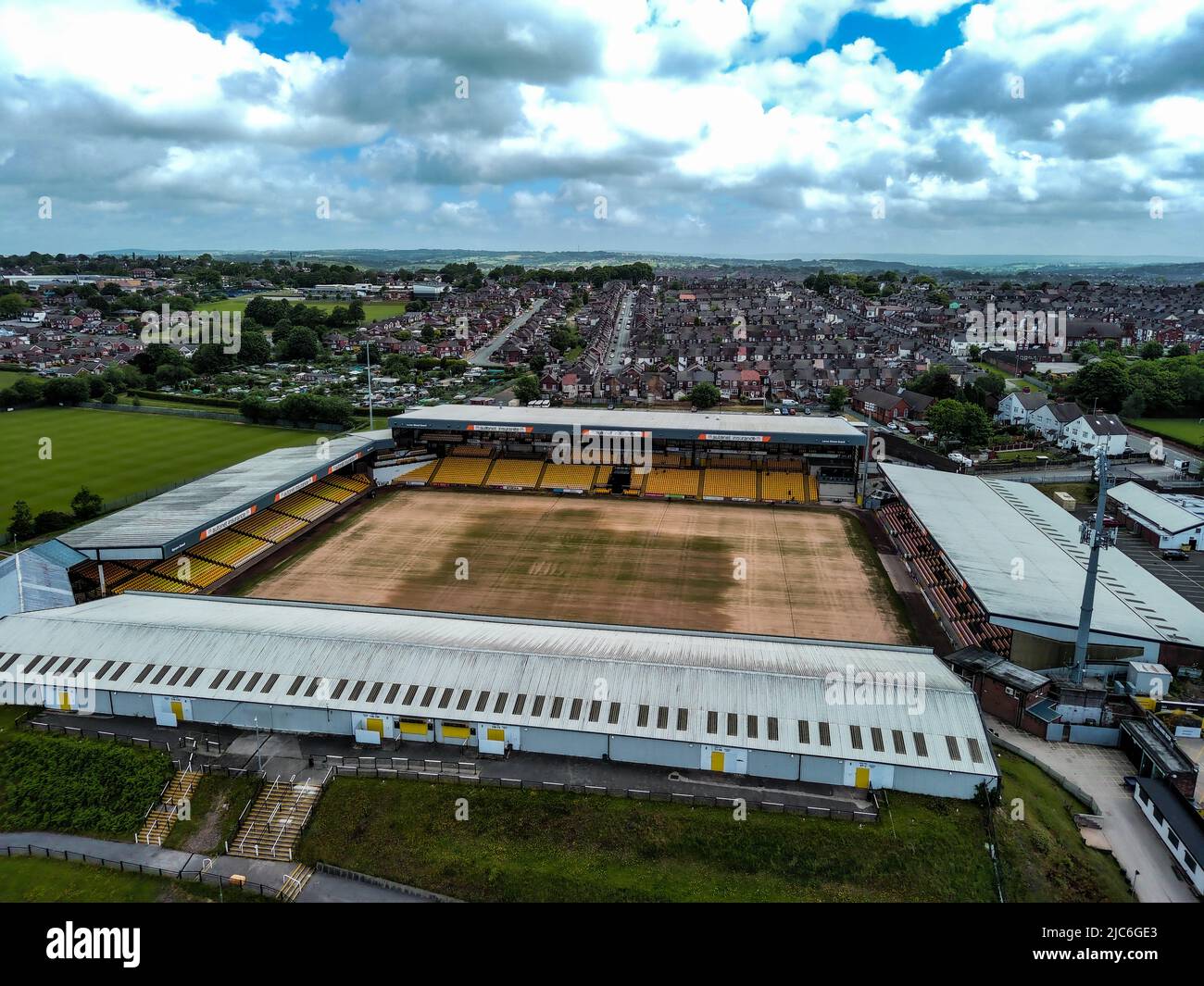 Off Season Vale Park, Port Vale Football Club Aerial Image Update ...