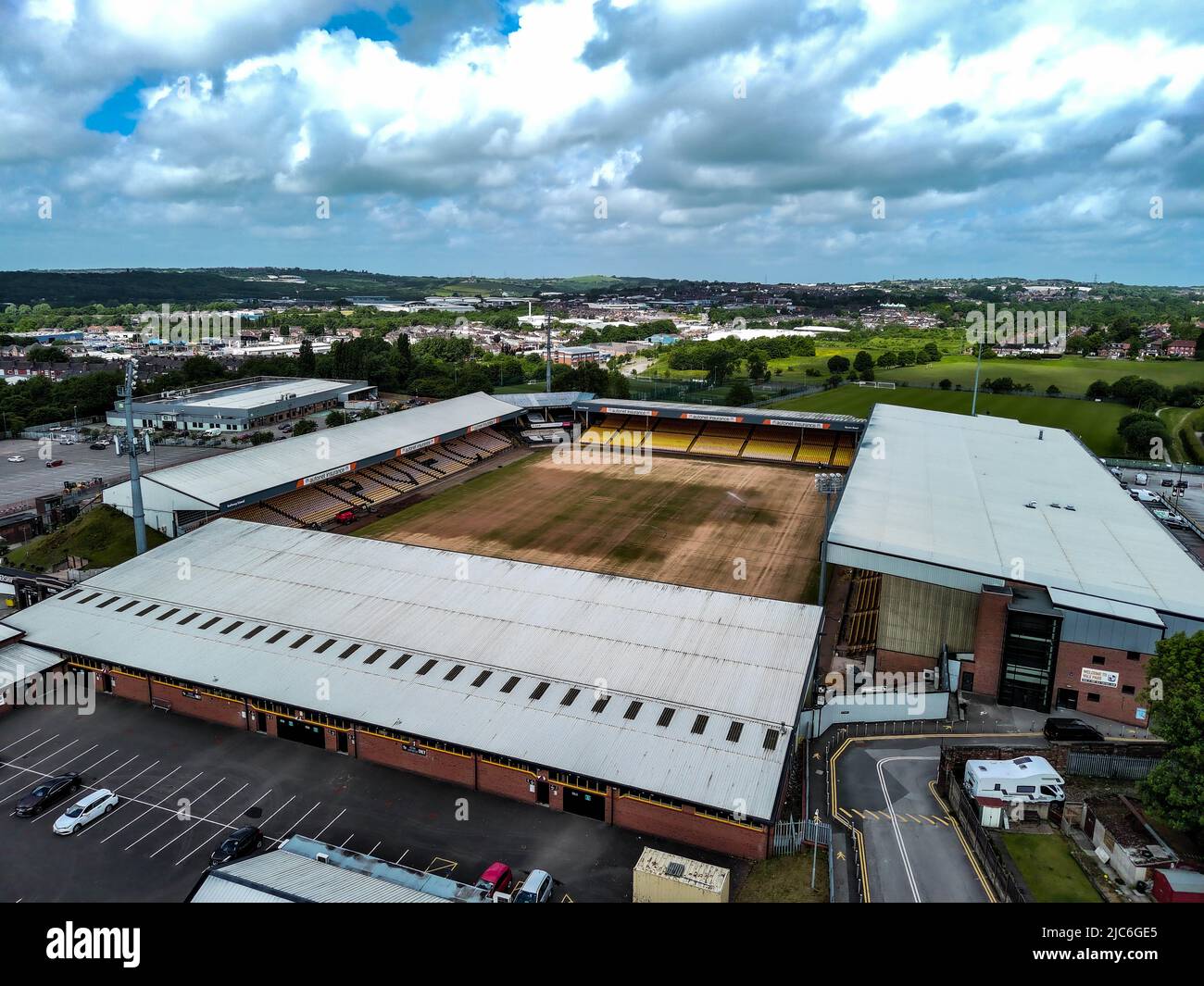 Football pitch aerial sand hi-res stock photography and images - Alamy