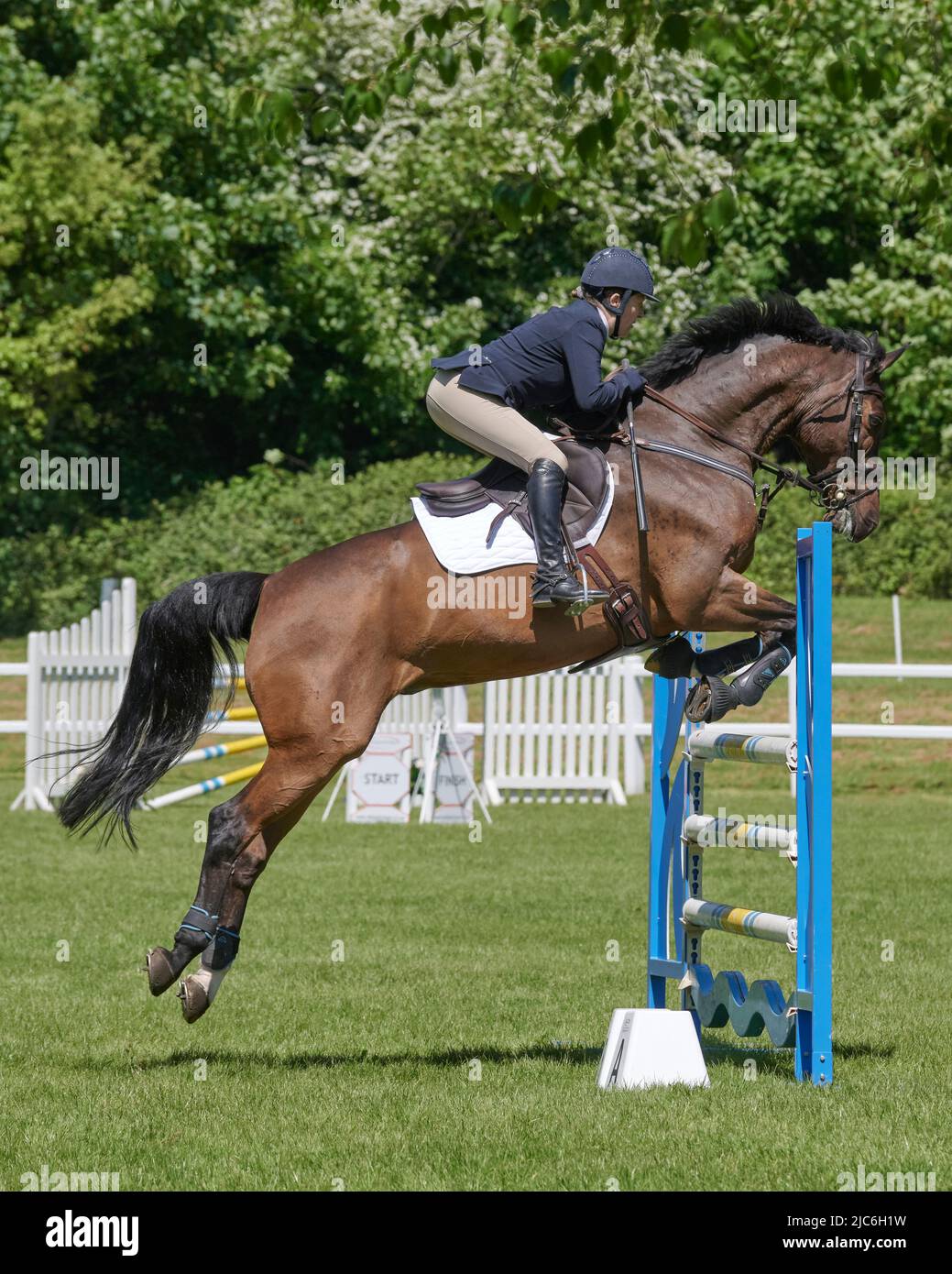Horses and Riders at the British Show Jumping Senior Season Opener ...