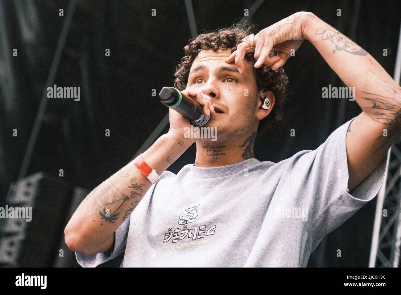 Copenhagen, Denmark. 10th June, 2022. The English rapper and lyricist ...