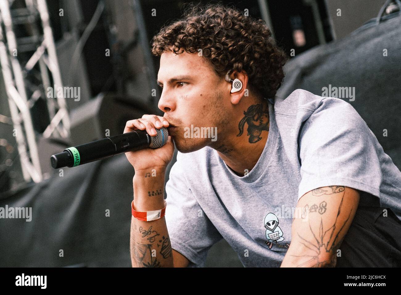 Copenhagen, Denmark. 10th June, 2022. The English rapper and lyricist ...