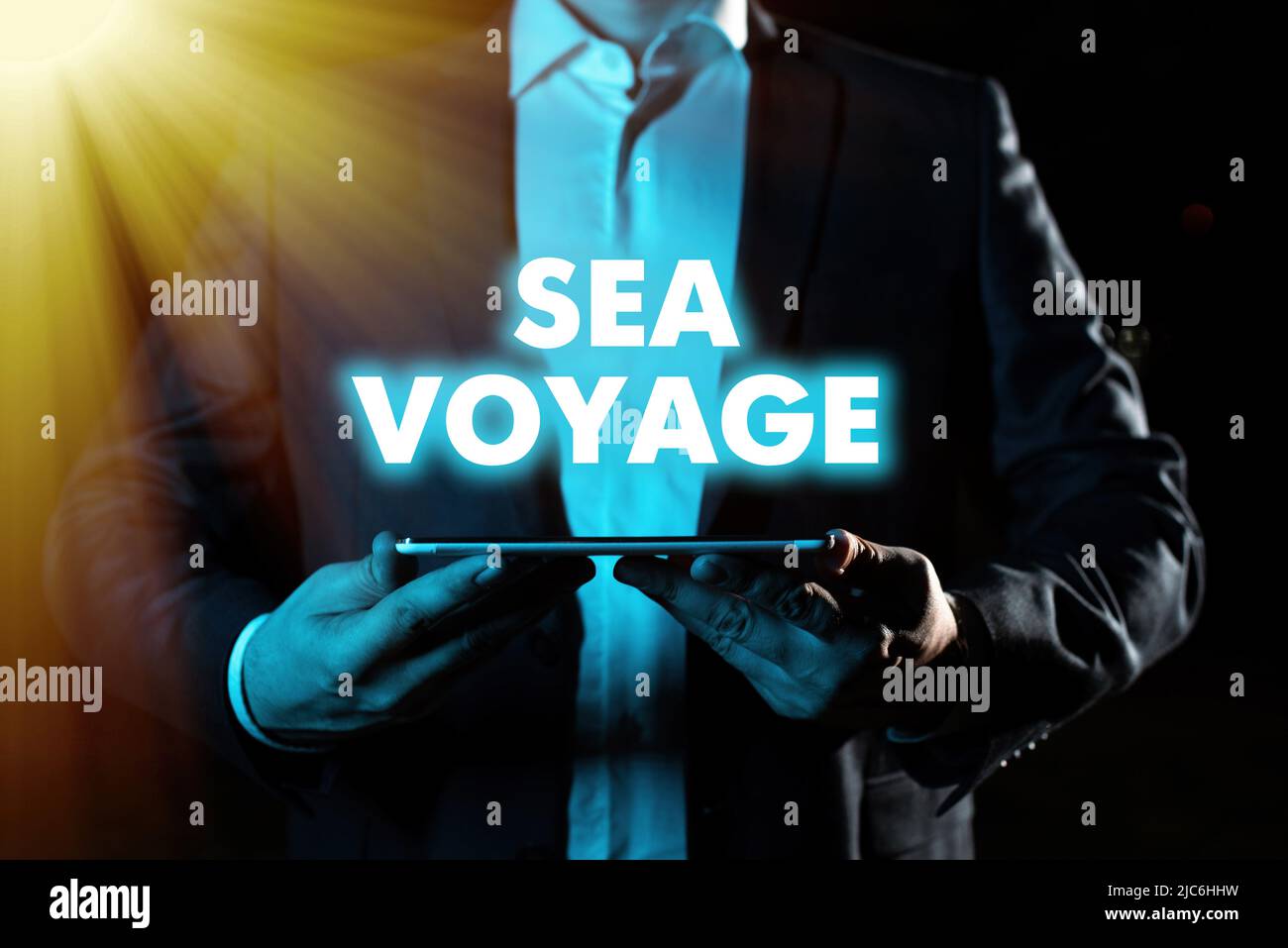 Conceptual caption Sea Voyage. Internet Concept riding on boat through ... Conceptual caption Sea Voyage. Internet Concept riding on boat through ...