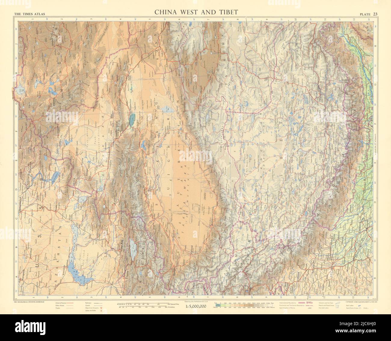 1958 china map hi-res stock photography and images - Alamy