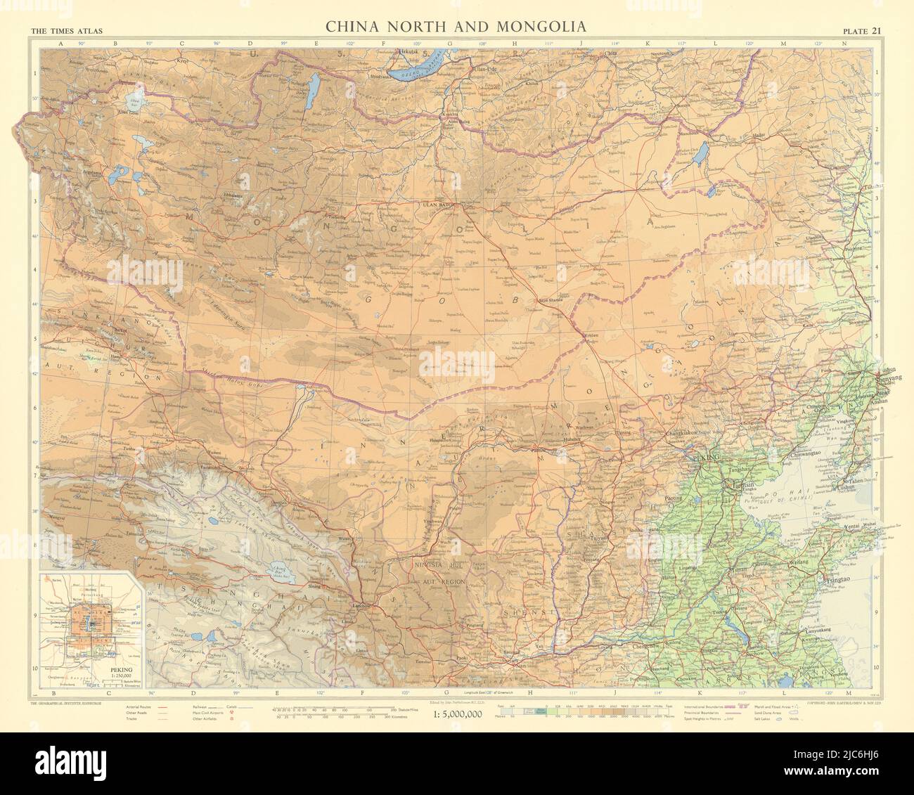 1958 china map hi-res stock photography and images - Alamy