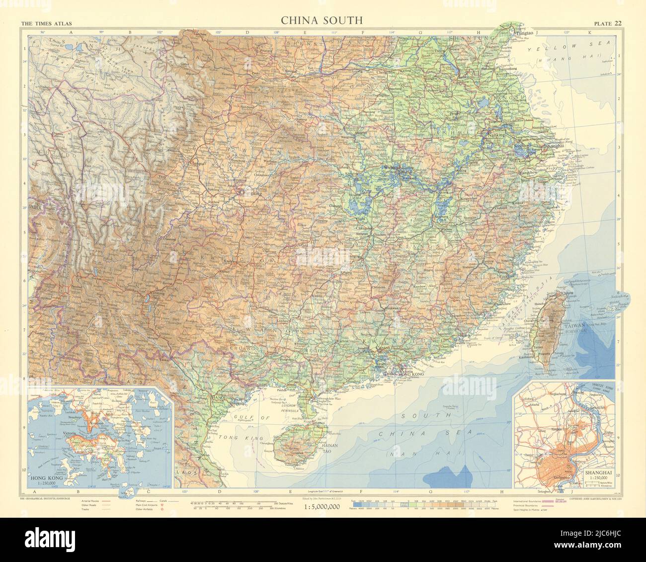 Southern china map hi-res stock photography and images - Alamy