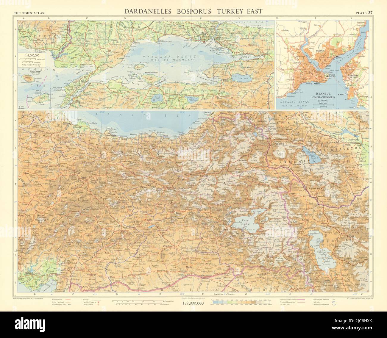 Dardanelles map hi-res stock photography and images - Alamy