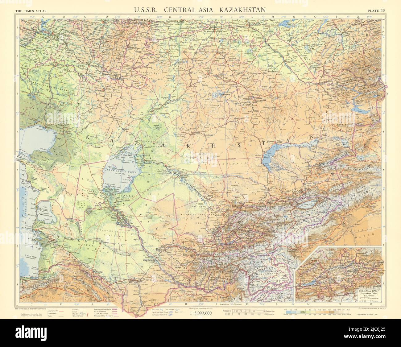Aral Sea Central Asia Map