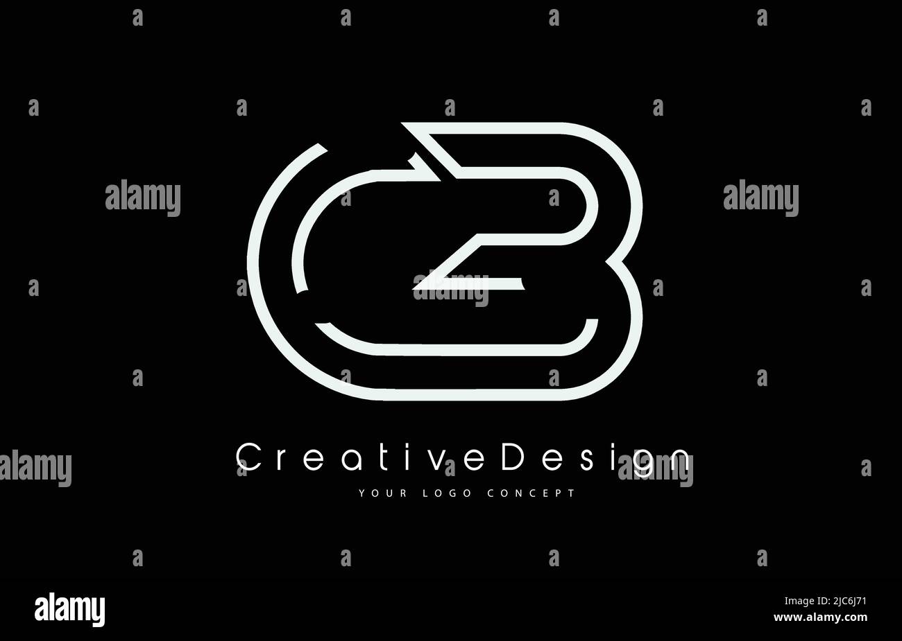 C b icon Stock Vector Images - Alamy