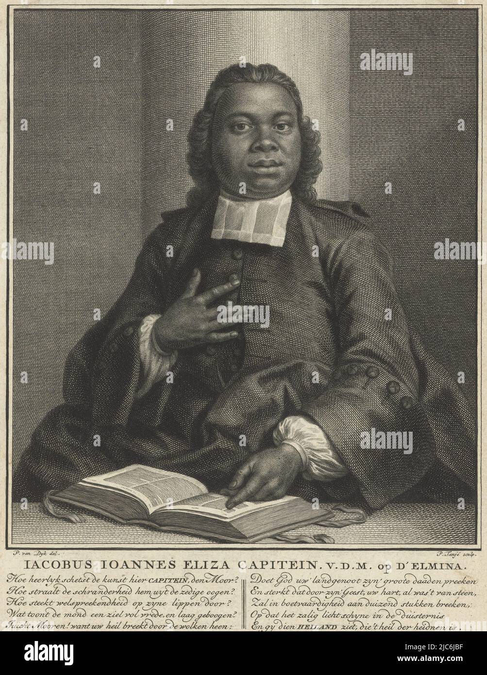 Portrait of Jacobus Elisa Johannes Capitein, the first black preacher ...