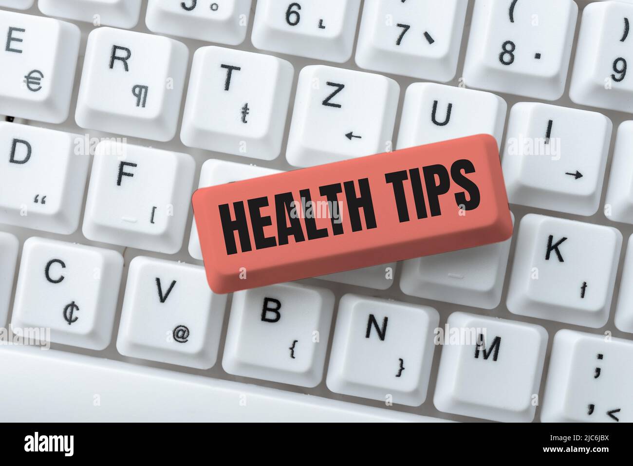 Text showing inspiration Health Tips. Concept meaning state of complete ...