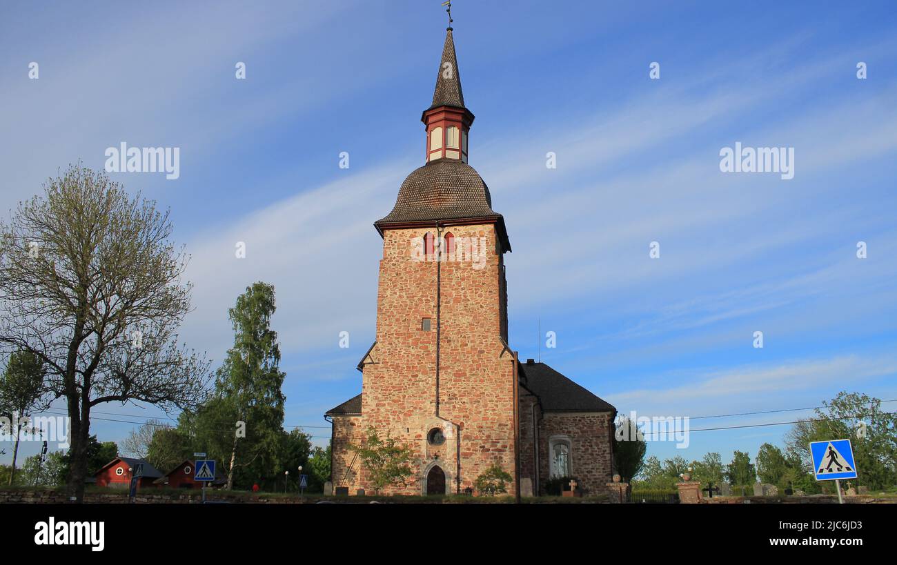 Jomala kyrka, 1285, Åland Stock Photo - Alamy