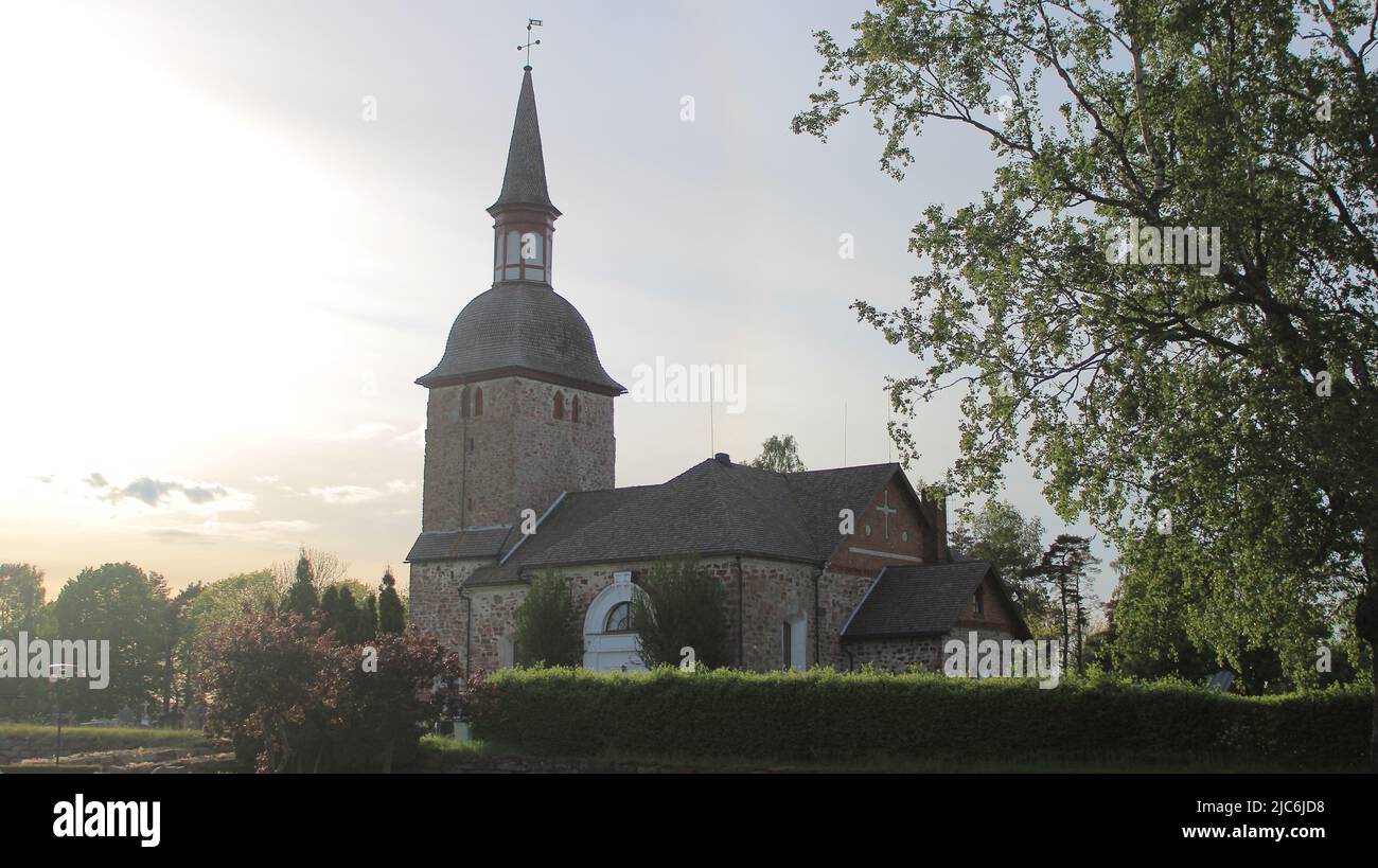 Jomala kyrka, 1285, Åland Stock Photo - Alamy