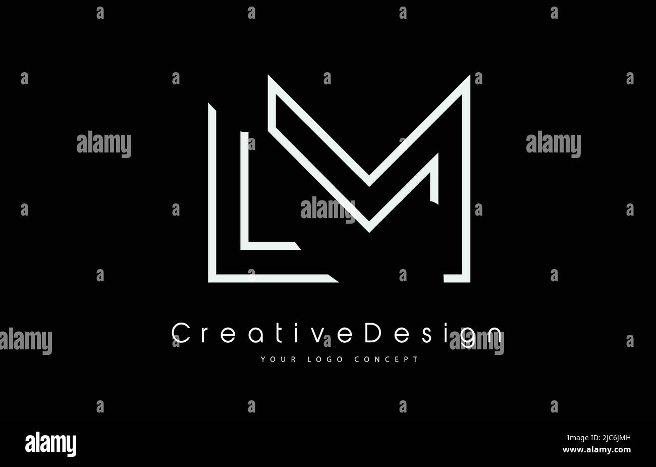 Lm letters Stock Vector Images - Alamy